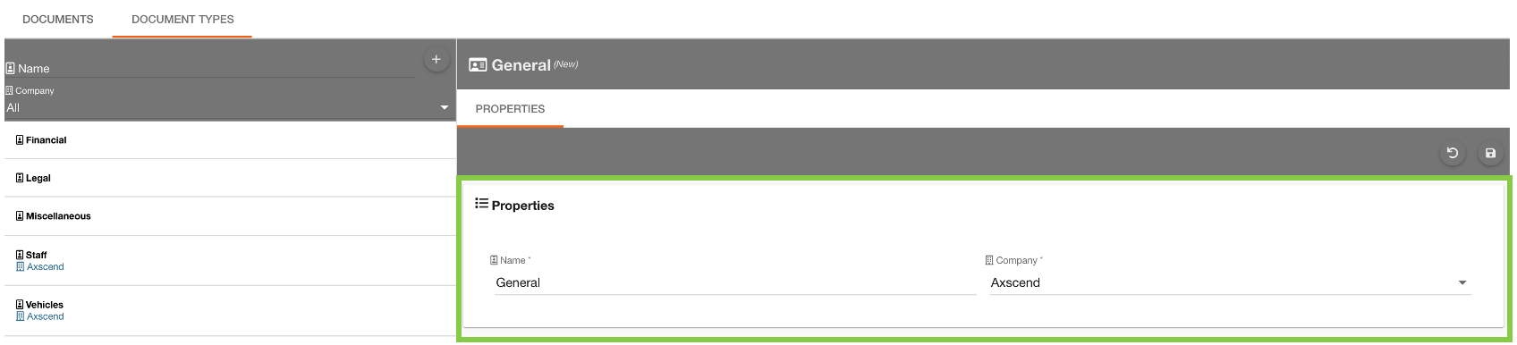 Adding Document Types
